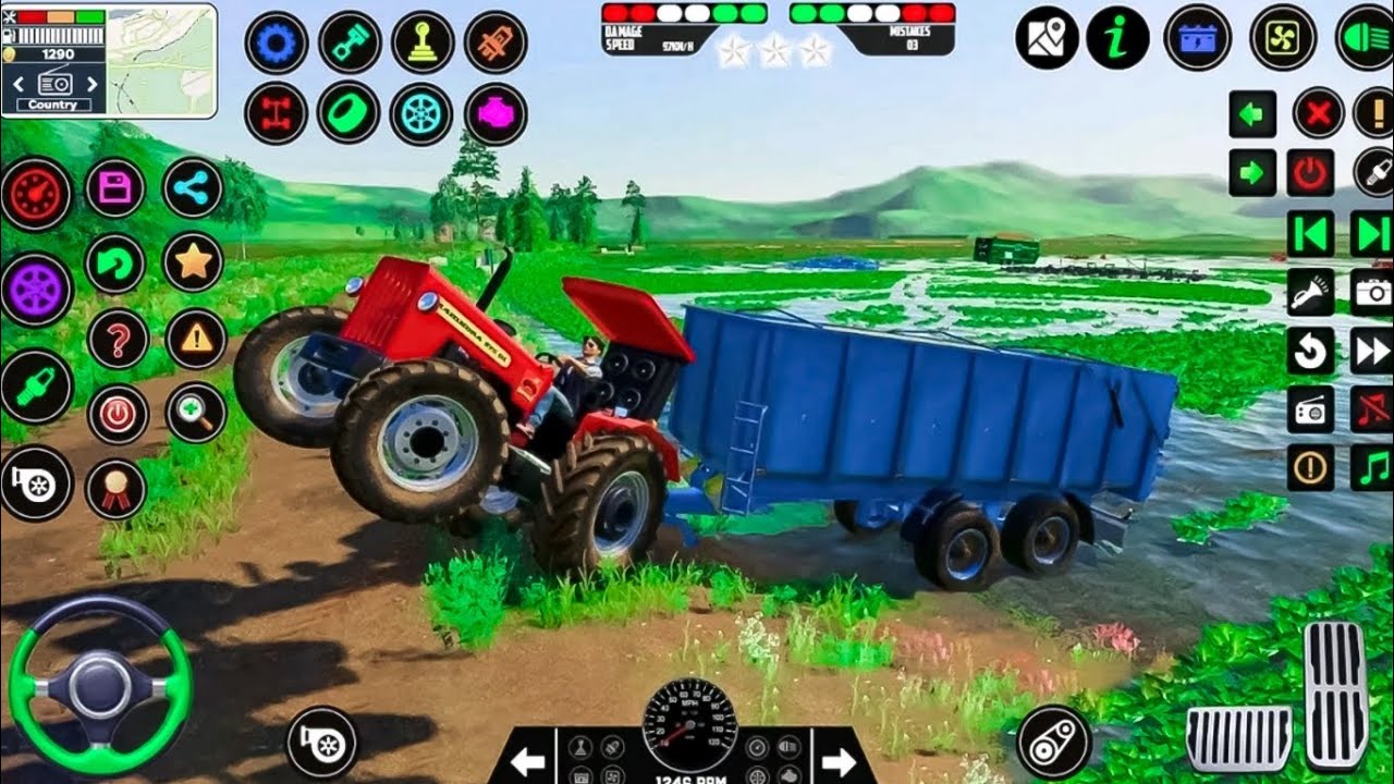 Real Indian Tractor Farming 3D - Cargo Farm Transport Walkthrough ...