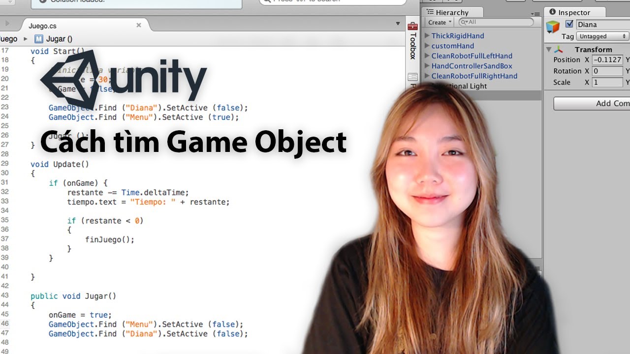 Cách tìm Game Object trong Unity (nghịch cho biết thui hehe) - YouTube