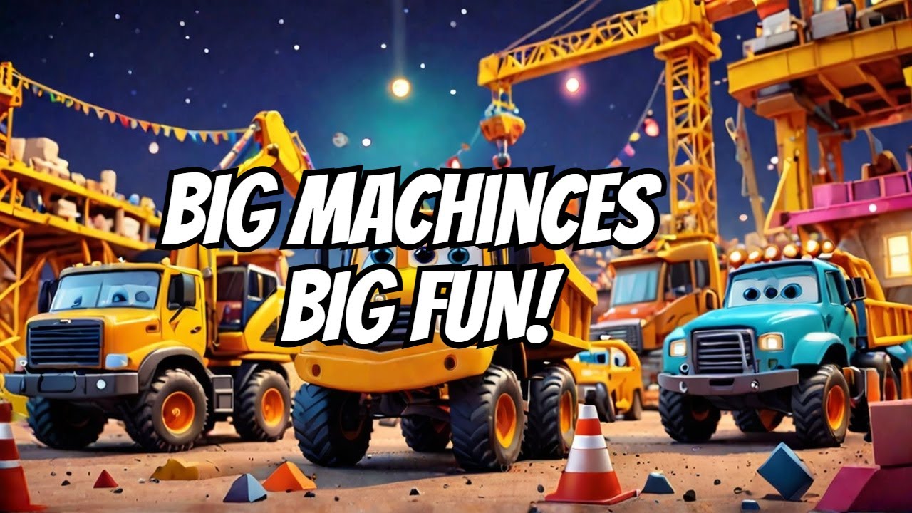 BIG TRUCKS, BIG FUN! 🎶 Construction Vehicles Song for Toddlers & Kids ...