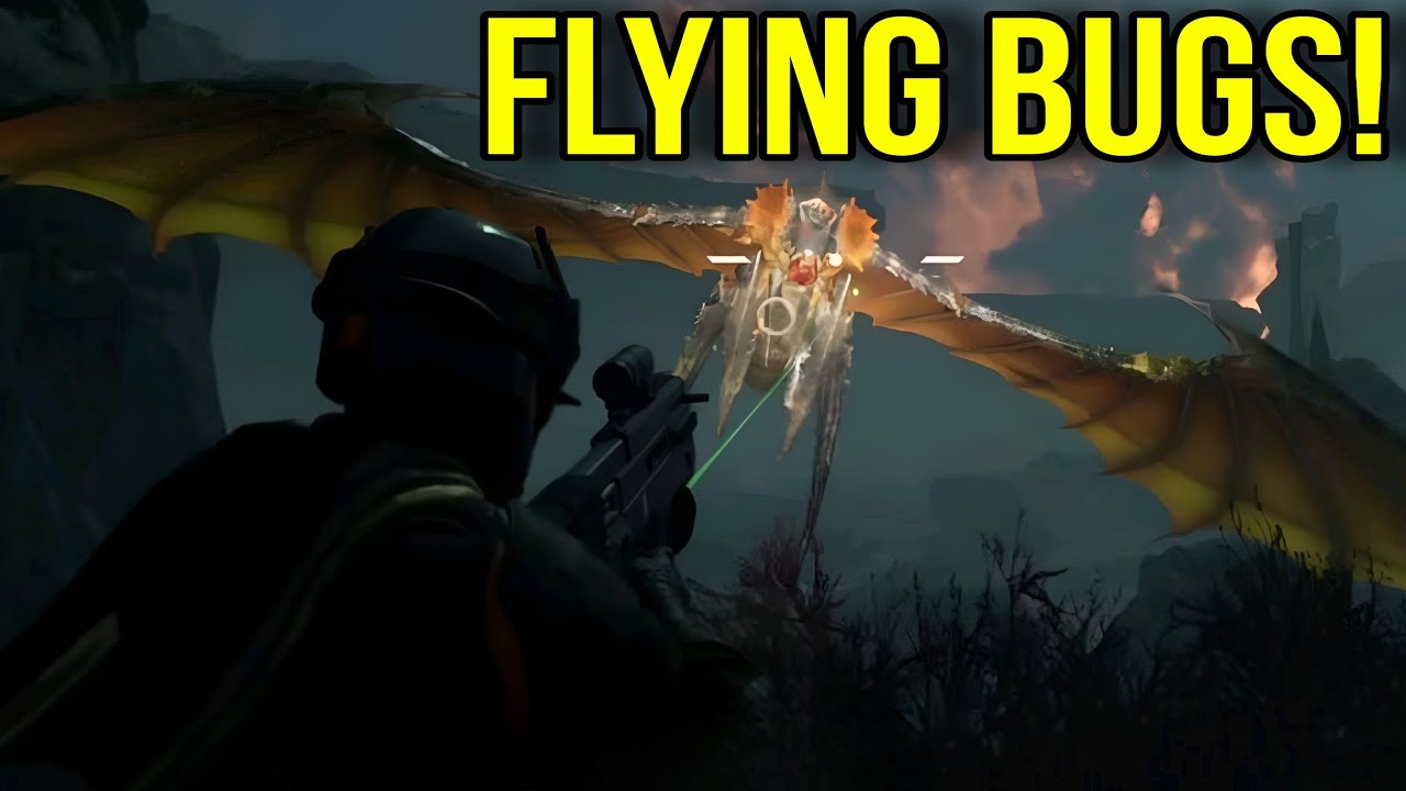 New Flying Shrieker Bugs! - Helldivers 2 - YouTube