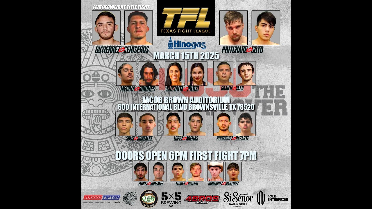 TEXAS FIGHT LEAGUE 3 FULL EVENT FT MMA, KICKBOXING FIGHTS - YouTube