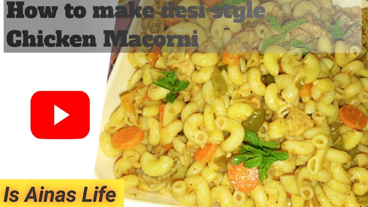 Quick and Easy Chicken macroni recipe | How to make Chicken macroni at ...