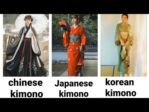 chinese vs Japanese vs korean kimono#ladiesfashion #trending #glowup #kimono