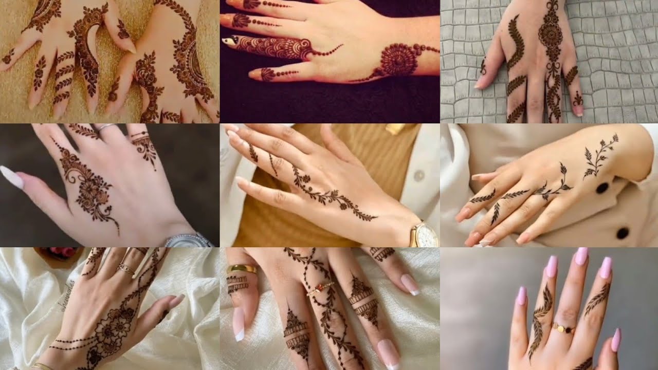 simple mehndi design | unique mehndi design | stylish mehndi design ...