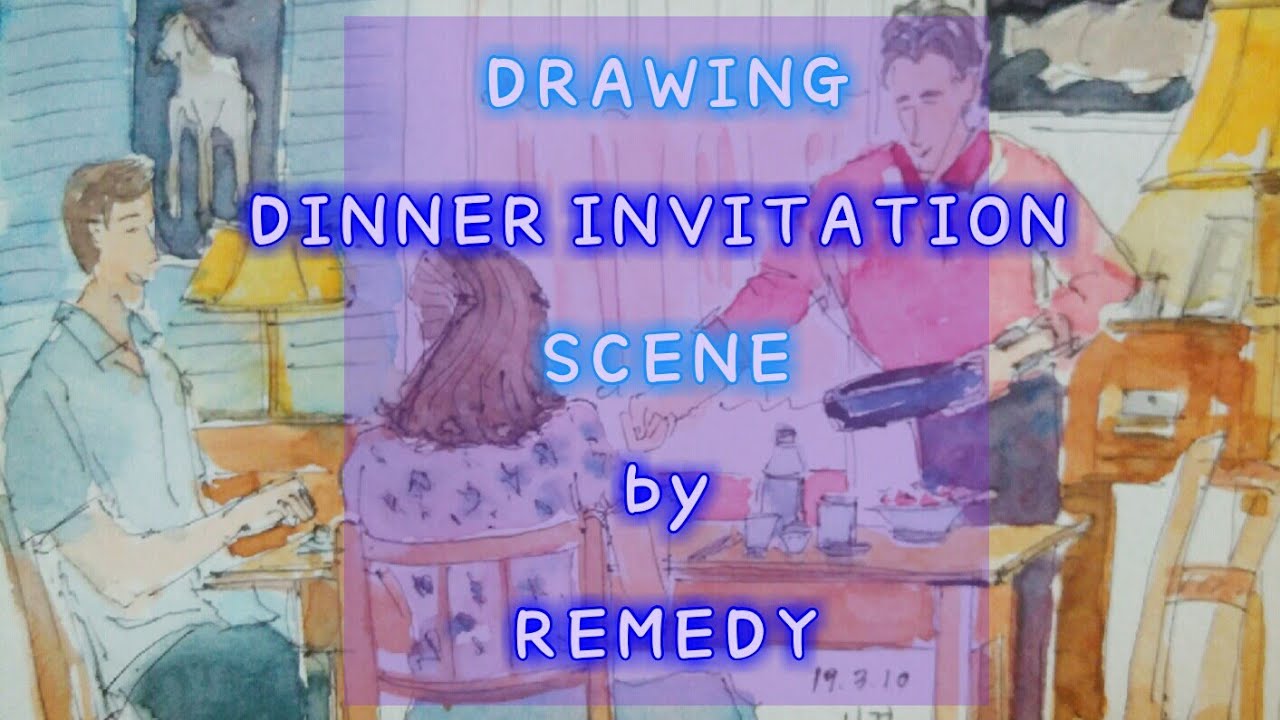 Drawing a scene from a movie, "Notebook" - YouTube