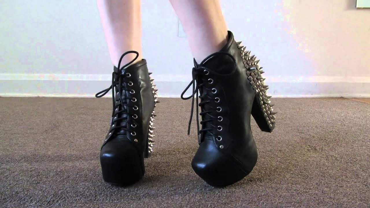Jeffrey Campbell Lita Spike Walk (Unboxing) - YouTube