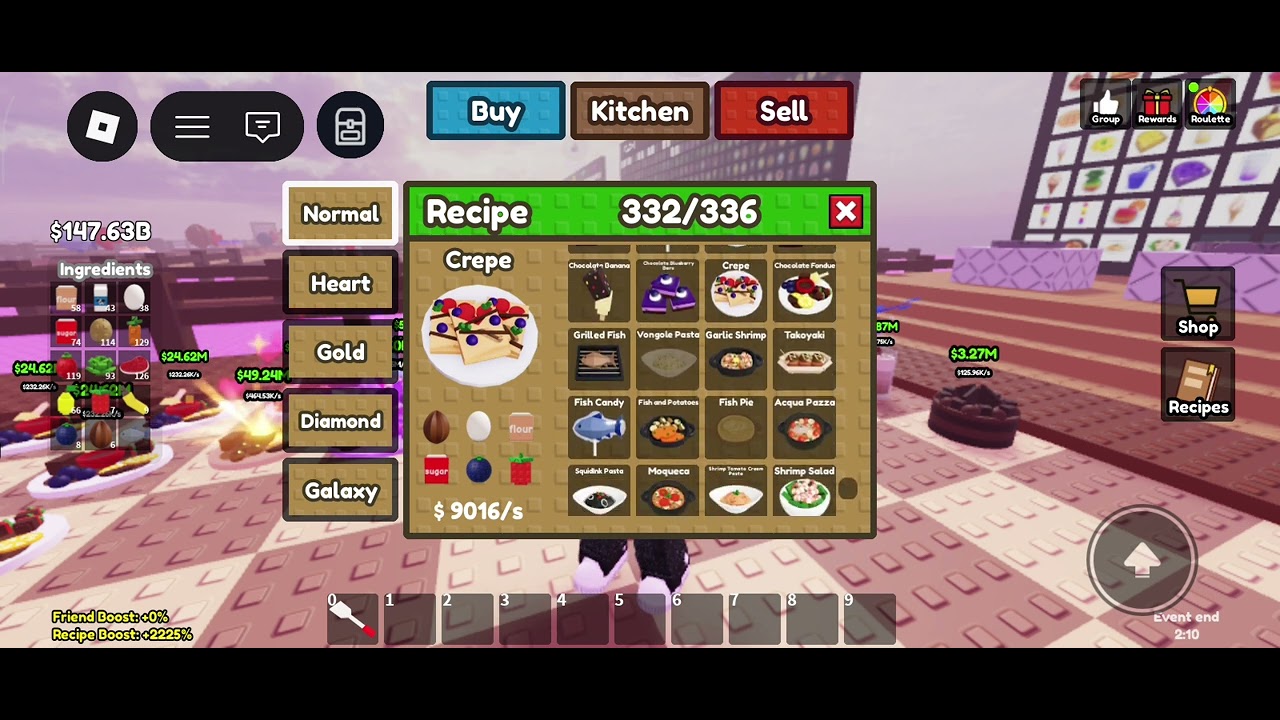 How to get all new fish recipes in Craft food on Roblox ...