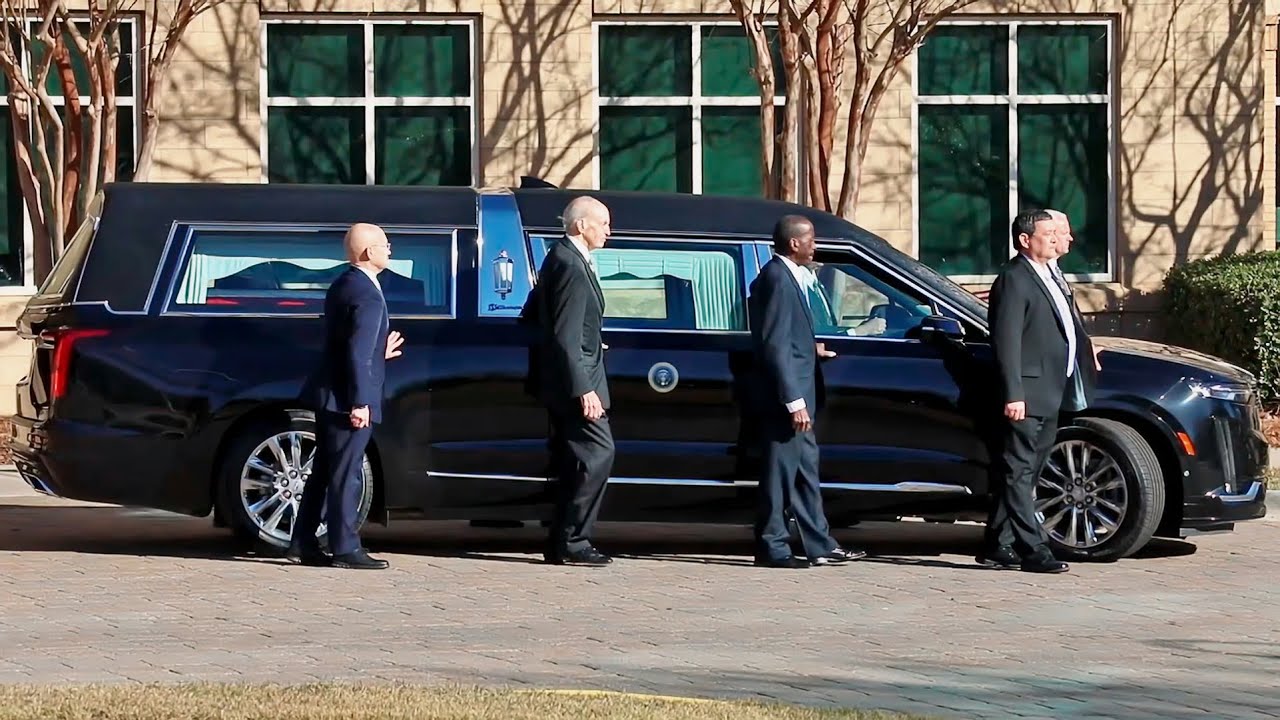 US President Jimmy Carter State Funeral Motorcade Procession, Carter ...