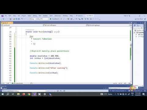 29. TYPE CASTING - Explicit Type Casting - YouTube