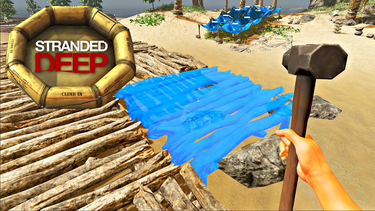 Stranded Deep: Construindo base da minha casa - YouTube