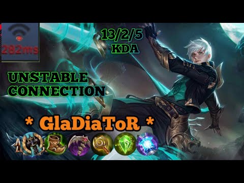 Solo Rank!! GamePlay Gusion Moonlight Sonata, Ping 120ms No Problem ...