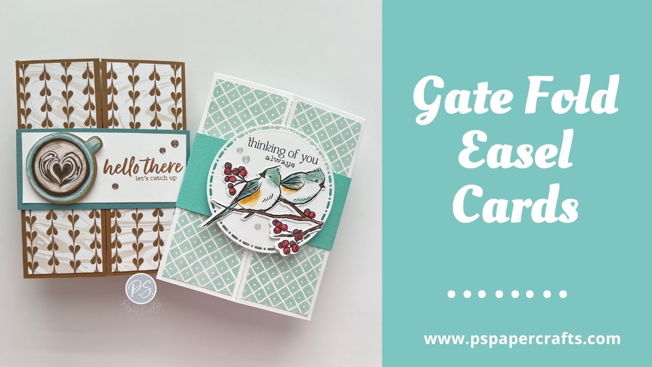 How to make a Gate Fold Easel Card - YouTube