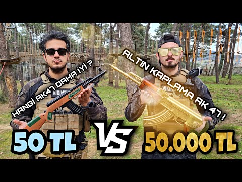 50 TL VS 50000 TL AK47 TÜFEK İNCELEMESİ ! GOLDEN AK !