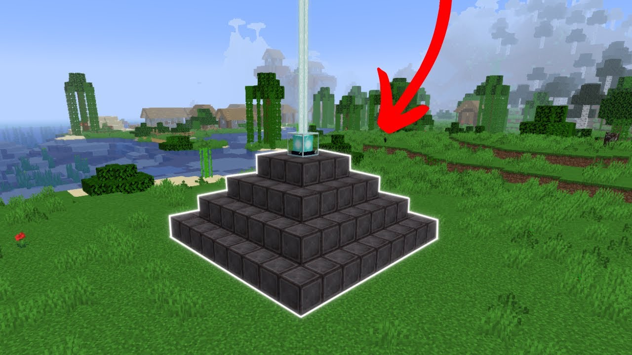 I made a FULL NETHERITE BEACON in creative - YouTube