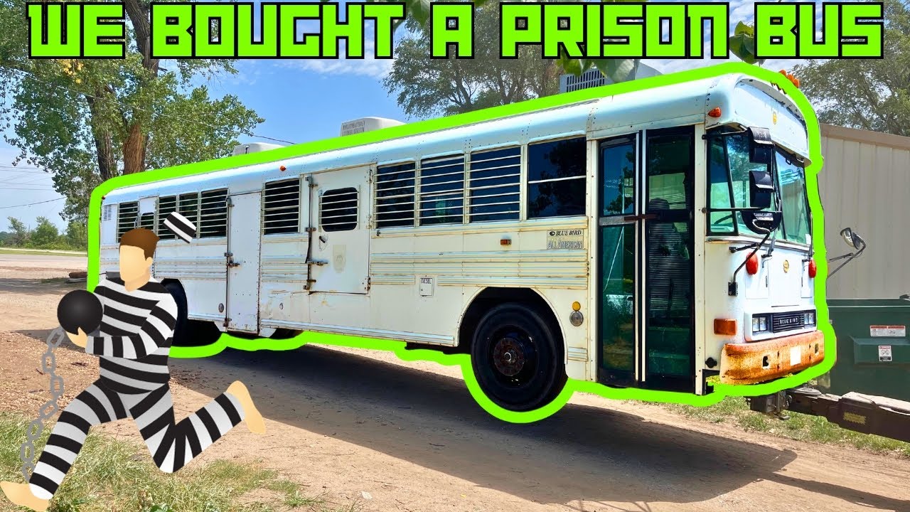 We Bought A Prison Bus! (Then Ripped it Apart with an EXCAVATOR) - YouTube