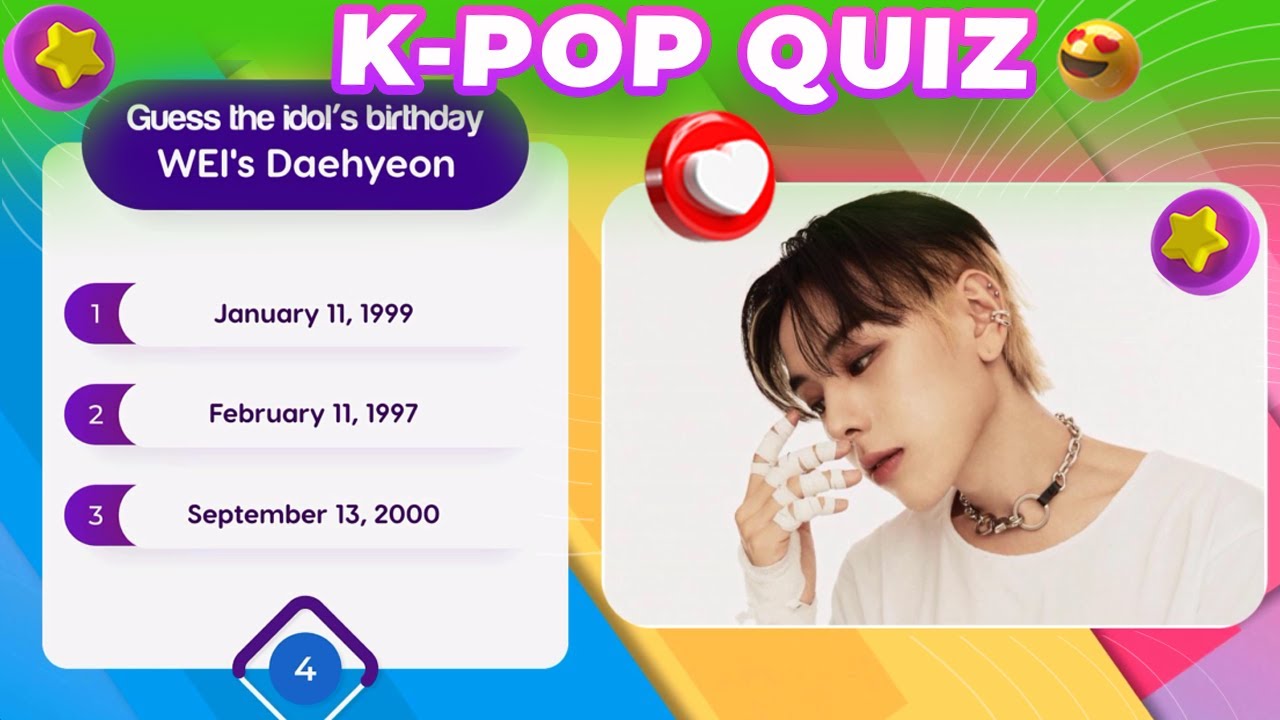 Kpop Quiz| Guess the idol’s birthday | K-pop Quiz | Kpop idol's ...