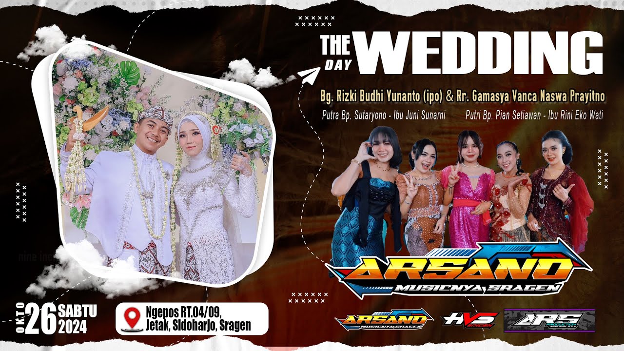 Live Wedding Rizki & Gamasya | Campursari ARSANO MUSIC | ARS AUDIO 6 | ARS Lighting | HVS SRAGEN ...