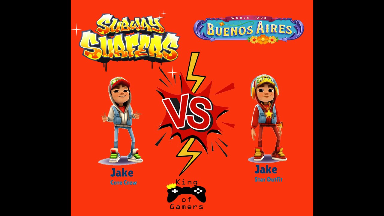 Subway Surfers battle!! Jake Core Crew vs Jake Star Outfit - YouTube