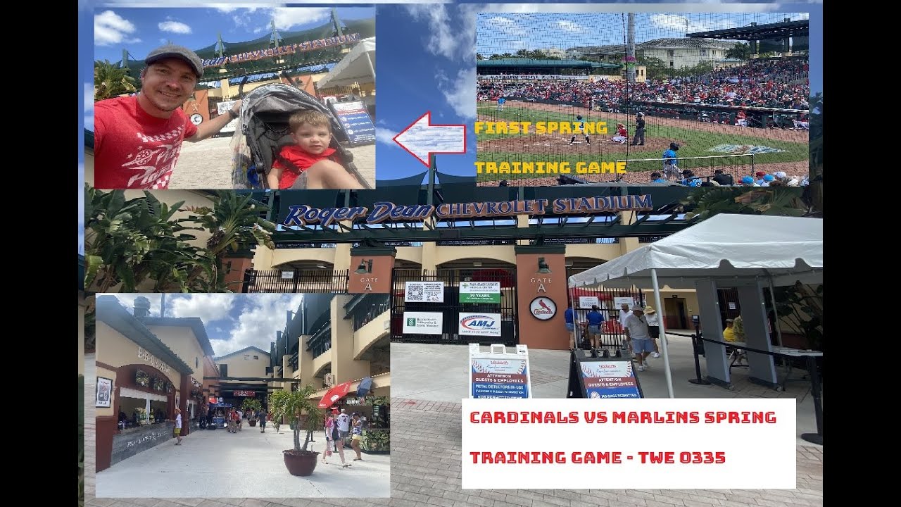 Spring Training at Roger Dean Stadium Cardinals vs Marlins (Henry's 1st ...