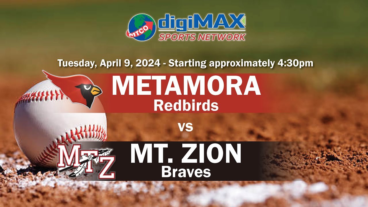 2023-2024 Redbird Replay Baseball: Metamora vs Mt. Zion - April 9, 2024 - YouTube