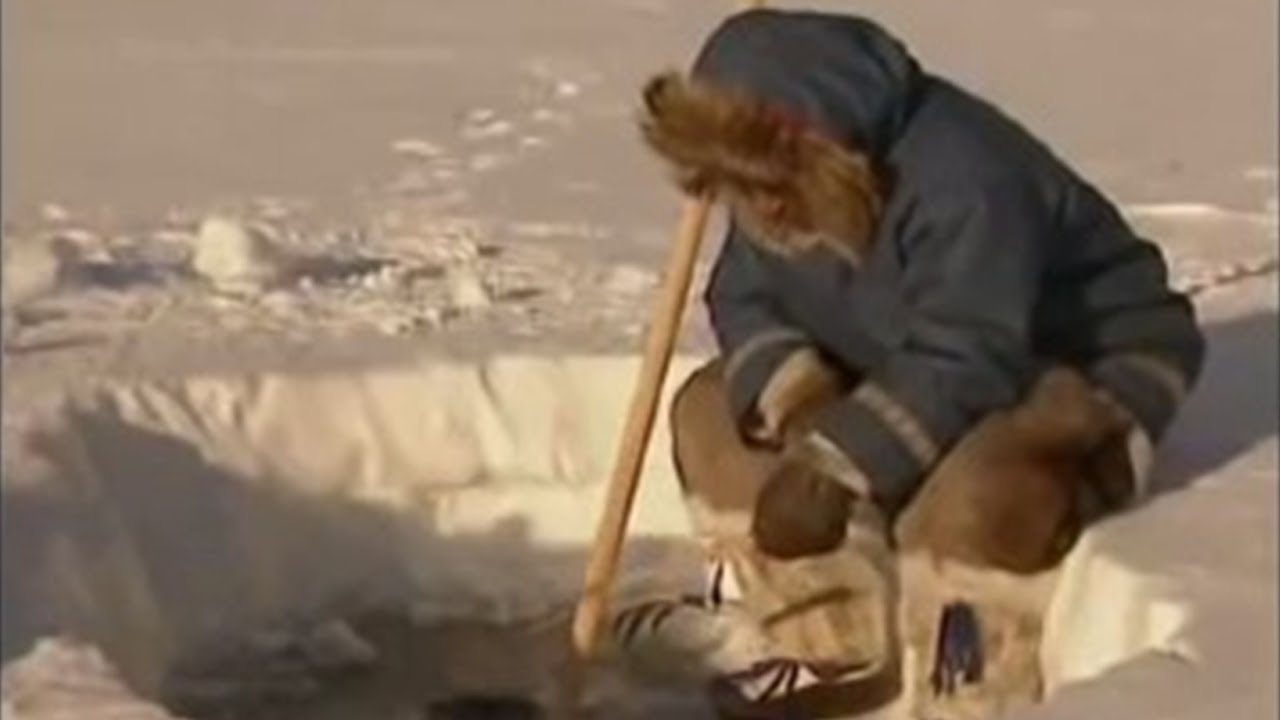 Inuit People Fishing