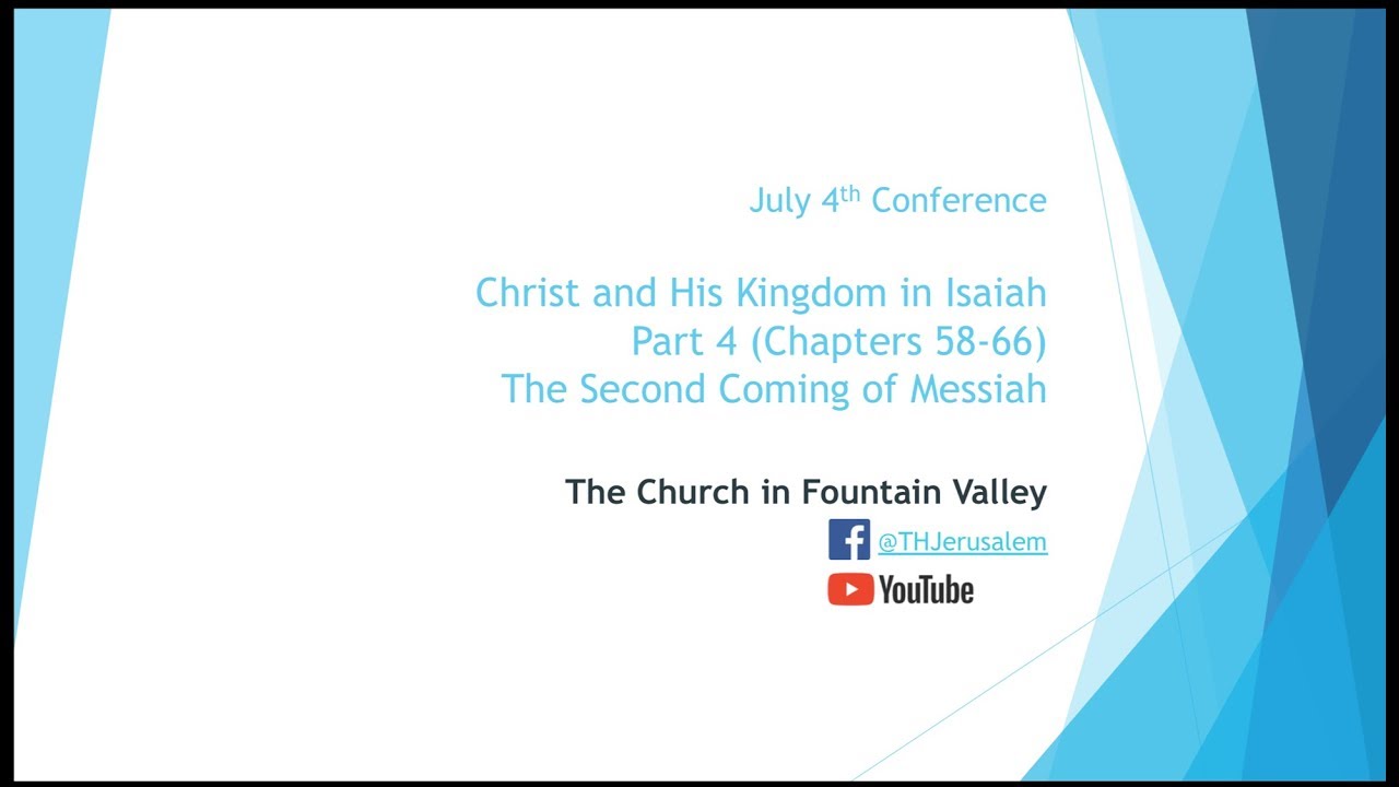 Message 1: The Condition of God's People Before the Second Coming of ...