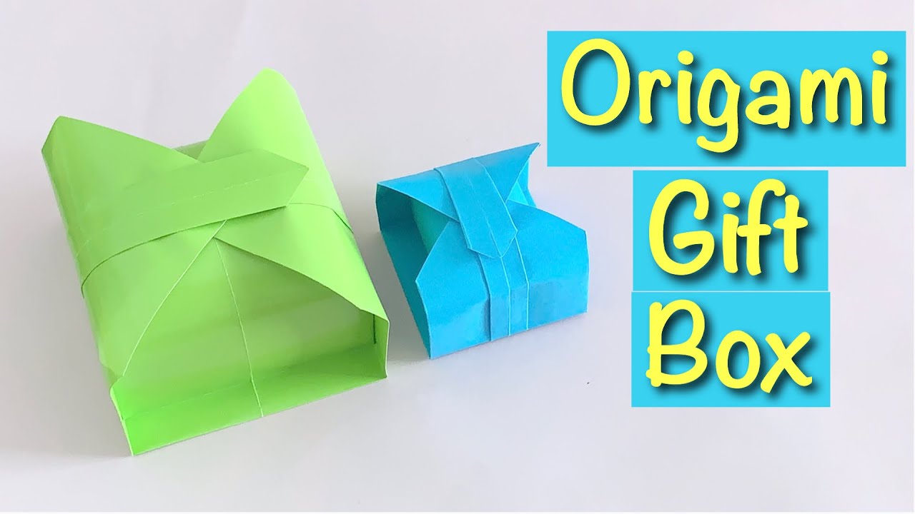 ORIGAMI GIFT BOX - YouTube