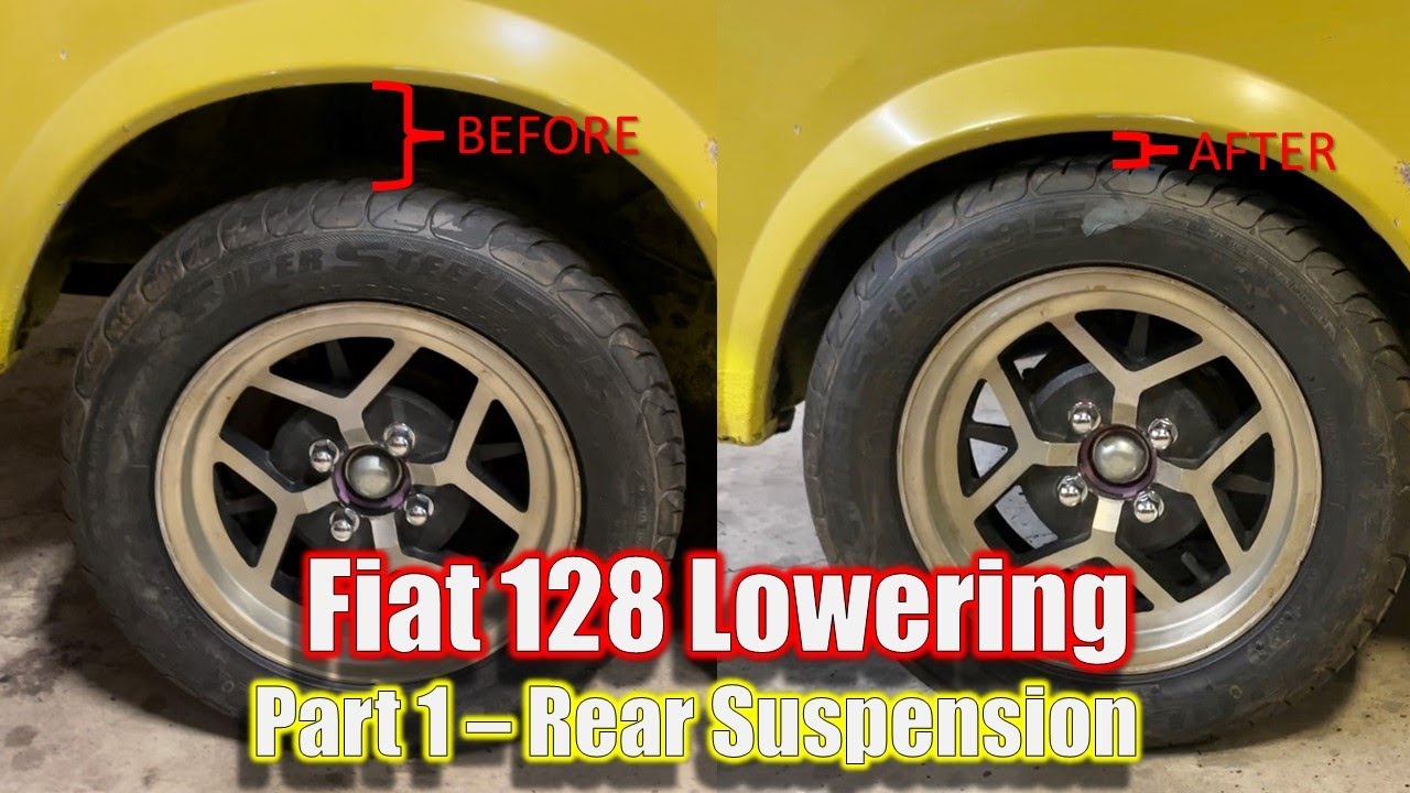 Lowering the Fiat 128 - Part 1 - Rear Suspension - YouTube