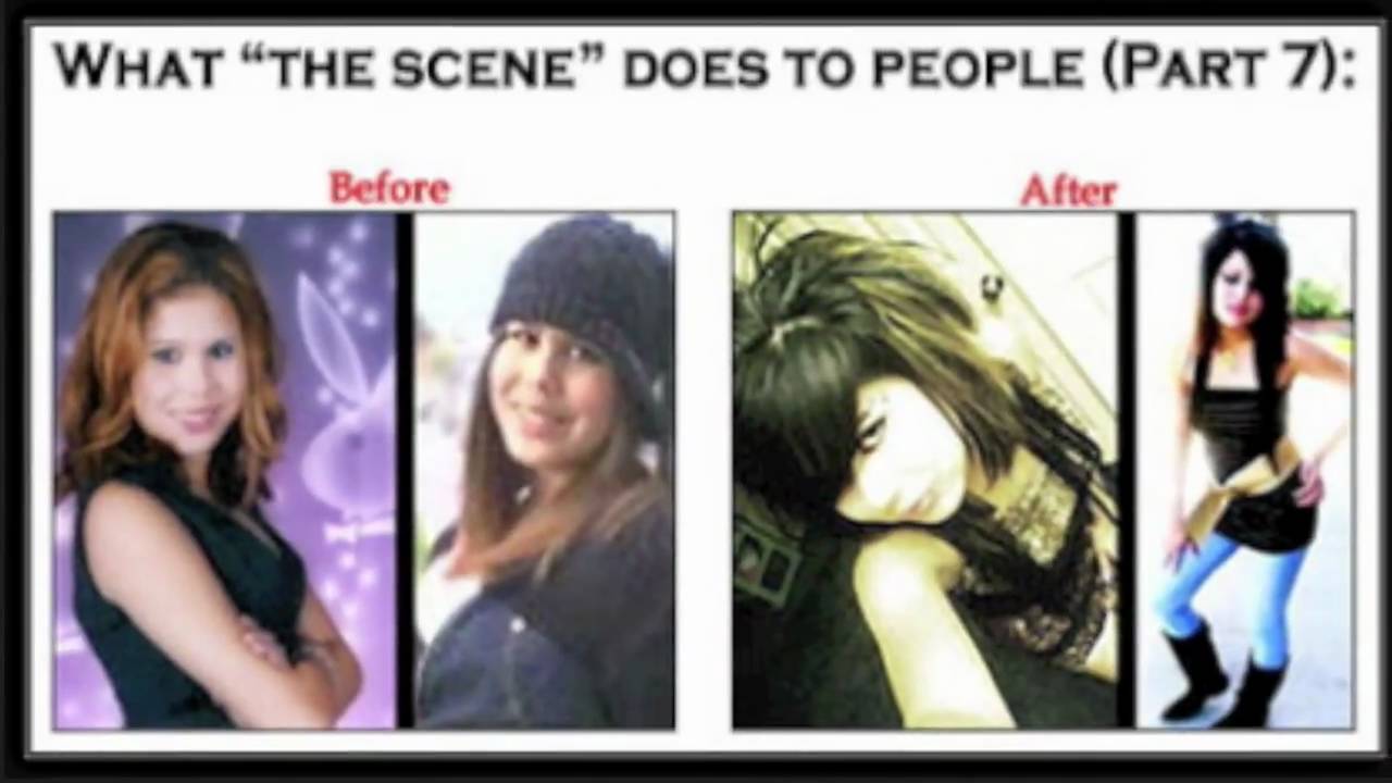 Scene Kids Before After