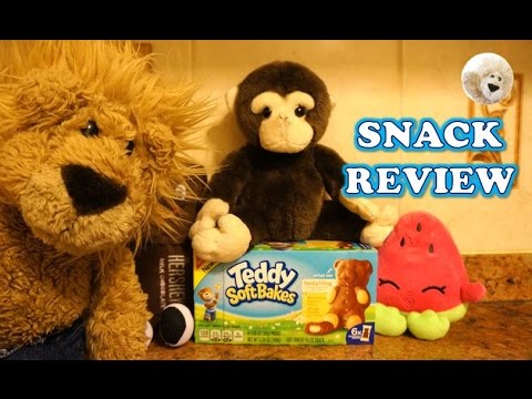 Nabisco TEDDY SOFT BAKES SNACK REVIEW Vanilla Filling Plush Shopkins ...