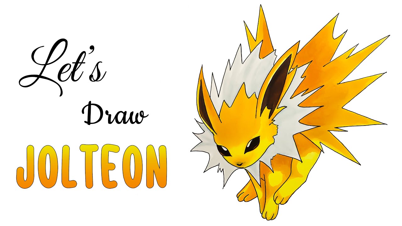 How to Draw and Color Pokemon | Jolteon | Step by Step Art Tutorial ...