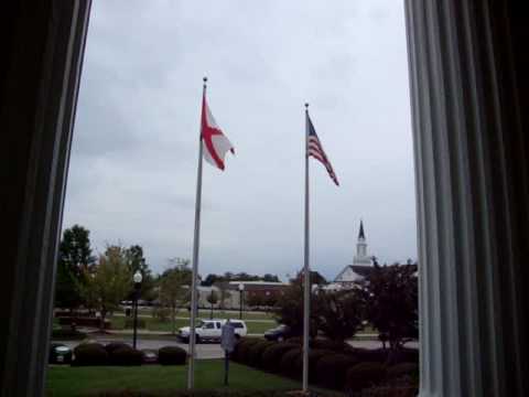 Lee County Courthouse. Flags, Opelika, Alabama. - YouTube