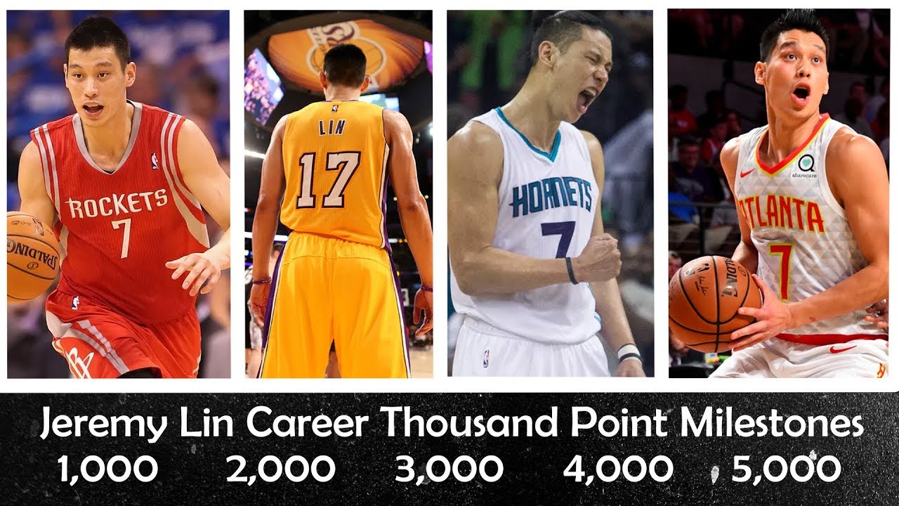 Jeremy Lin - All Career 1,000th Point Milestones - YouTube