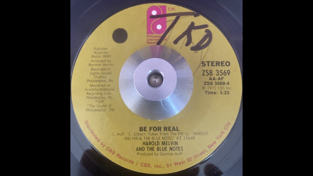 Harold Melvin and the Bluenotes Be For Real - YouTube