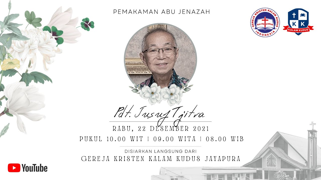 Pemakaman Abu Jenazah Pdt. Jusuf Tjitra - YouTube