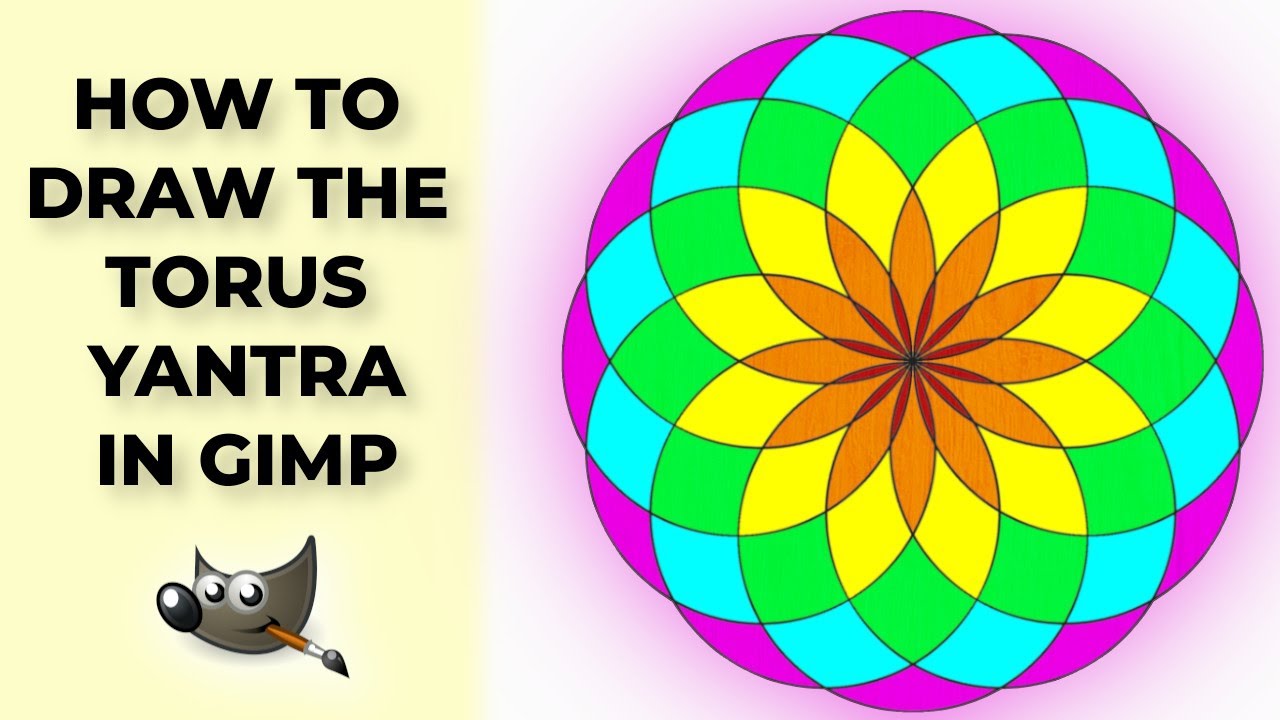 How to Draw the Torus Yantra in GIMP - YouTube