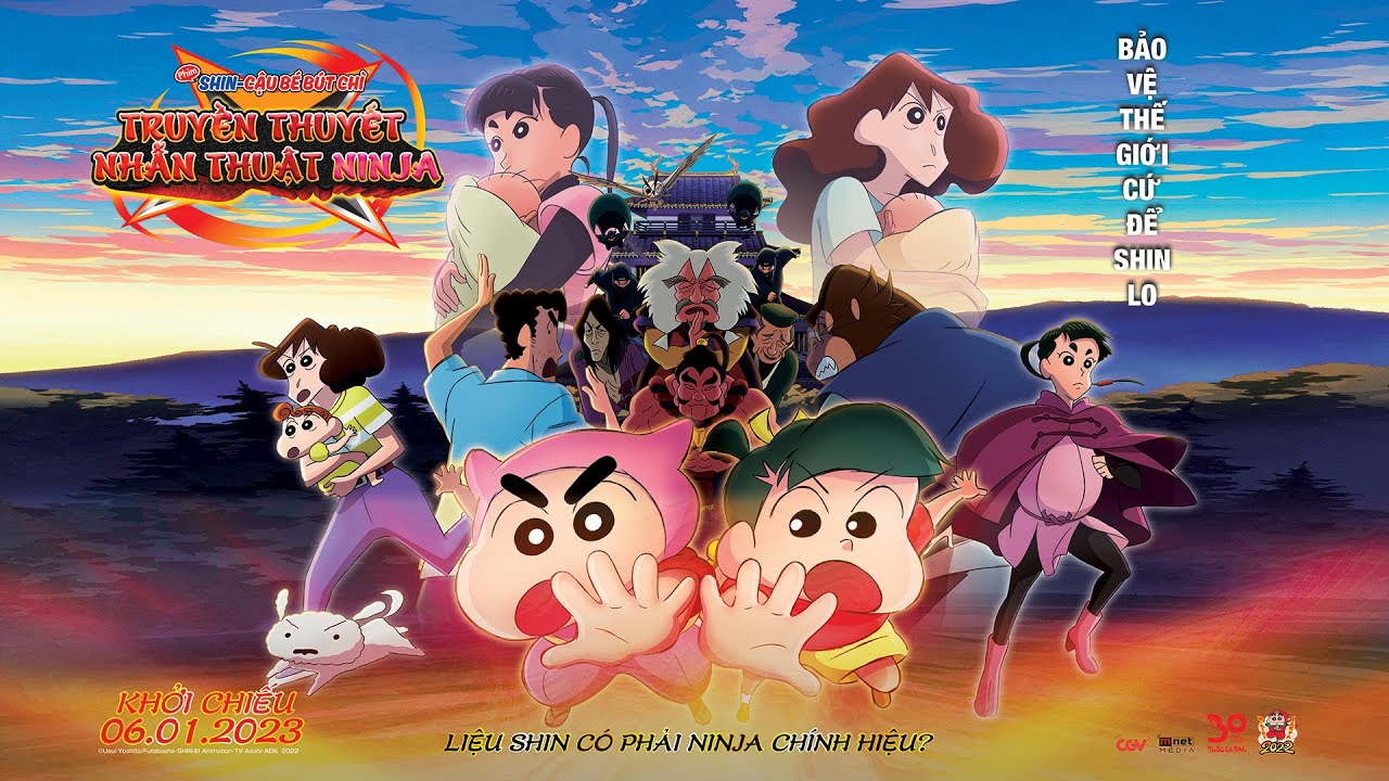 Phim "Shin Cậu Bé Bút Chì: Truyền Thuyết Nhẫn Thuật Ninja" Trailer | KC ...
