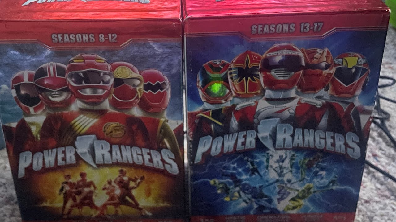 I love my power ranger dvd box sets - YouTube