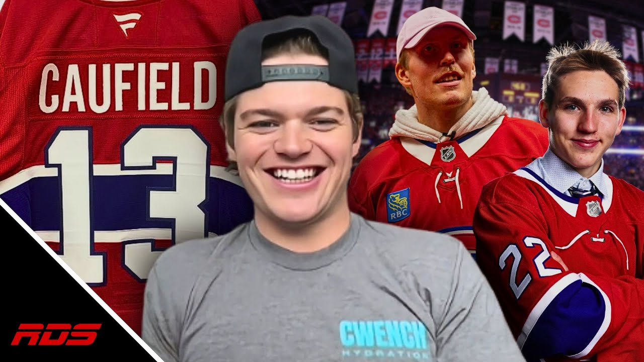 Cole Caufield sur son nouveau numéro et l'arrivée de Laine et Hutson ...