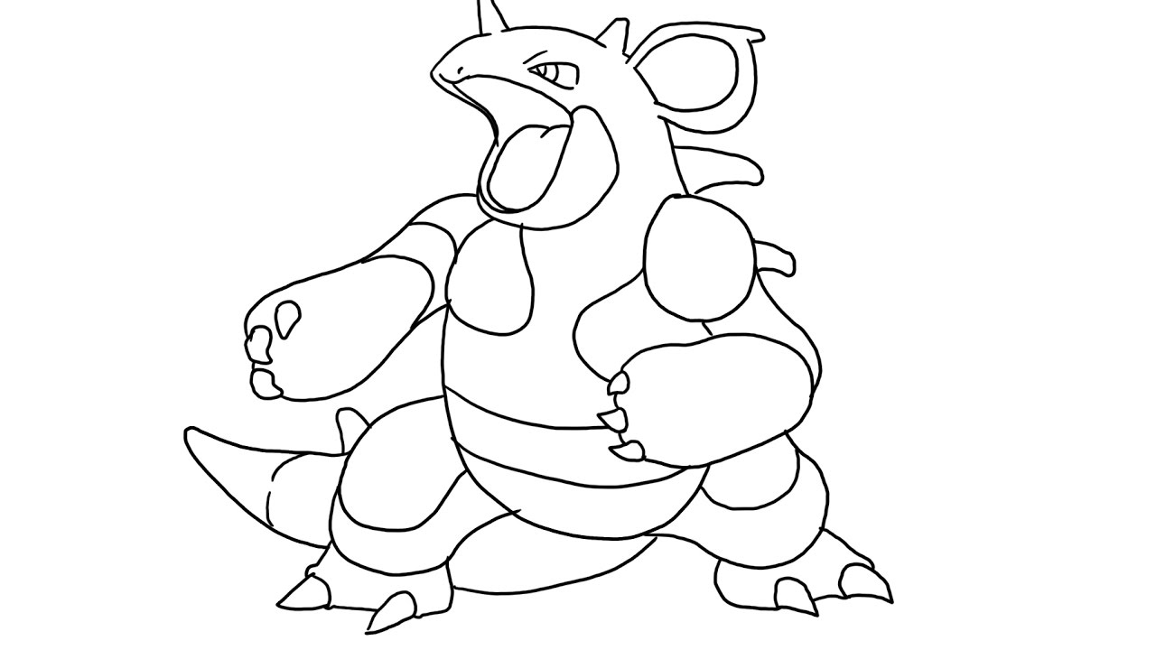 How to draw a Nidoqueen - Hướng dẫn vẽ Nidoqueen - YouTube