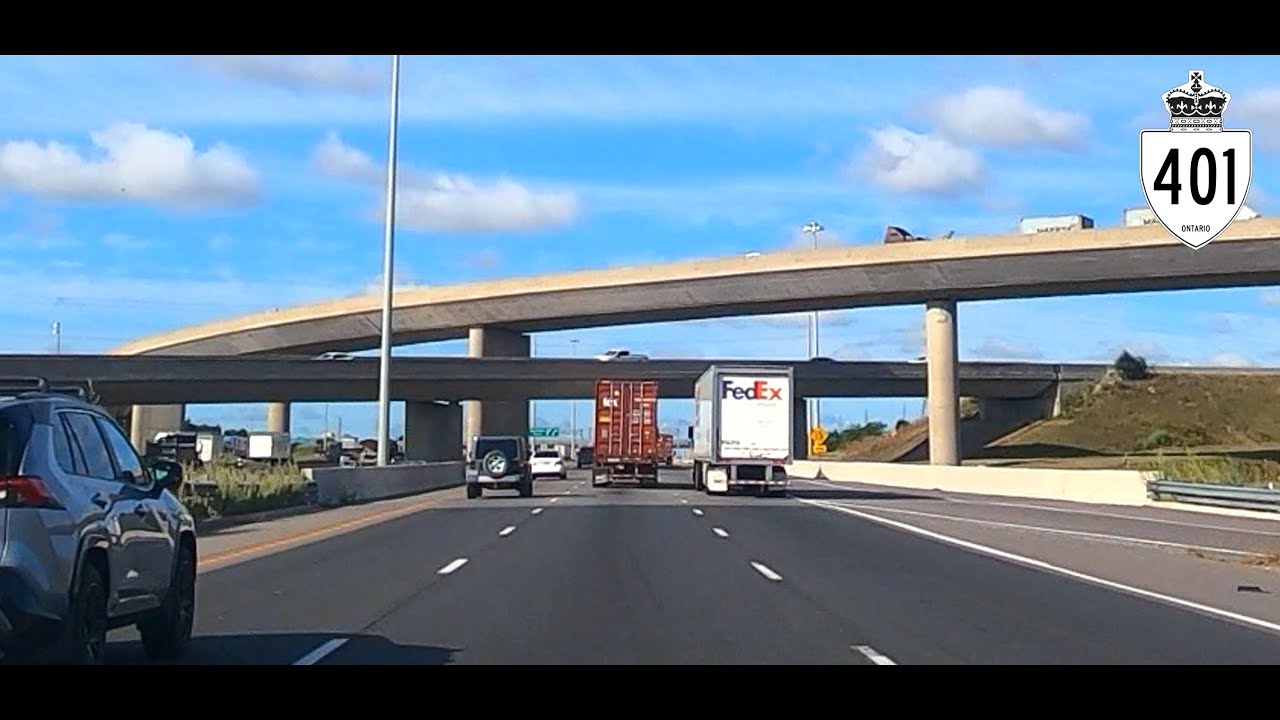[2022/34] Highway 401 - Toronto to Kitchener / Waterloo, Ontario - YouTube