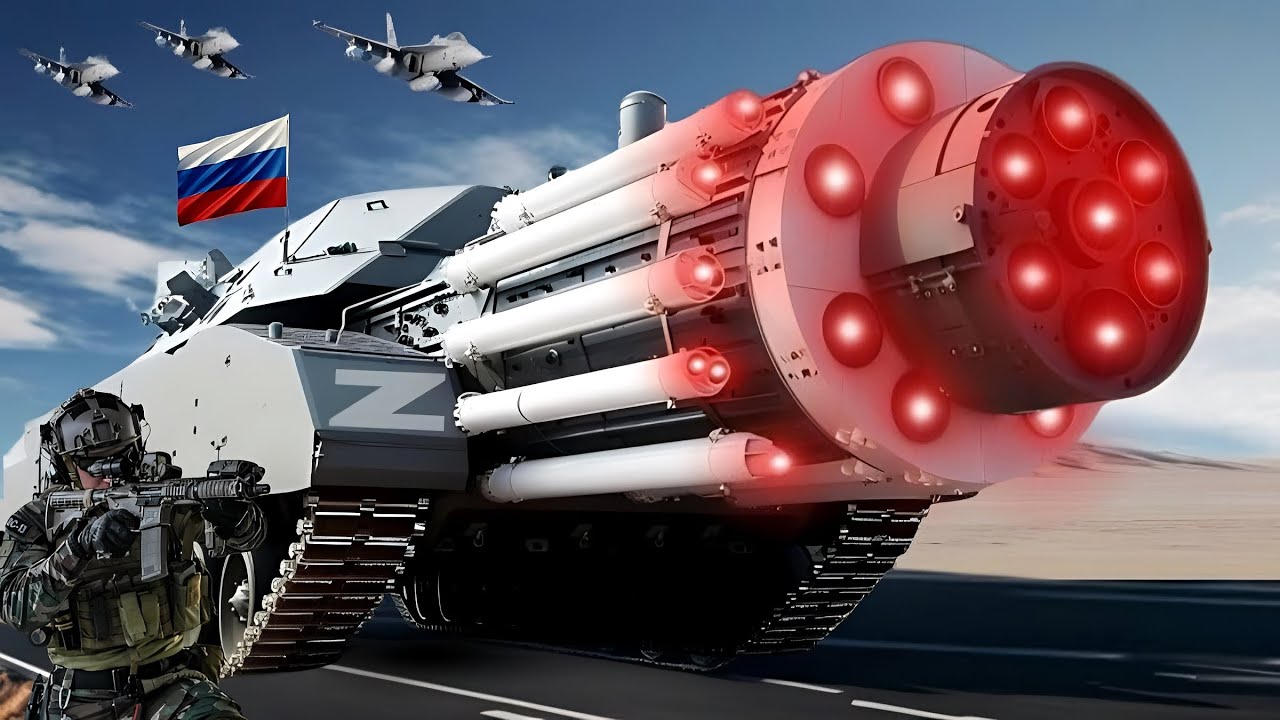 Today! Deadly Russian Laser Tank Destroys NATO Convoy of 2,000 Combat ...