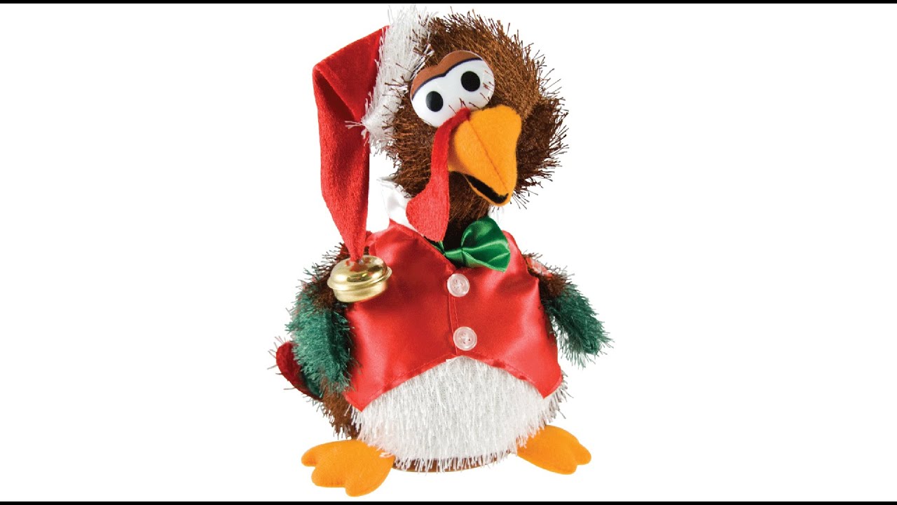 Animated Gobbling & Singing Christmas Turkey - YouTube