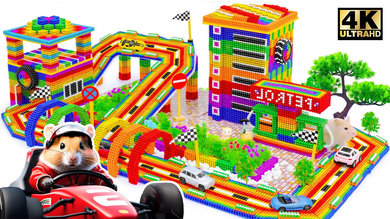 DIY Build Las Vegas Grand Prix For Formula One Racing Car From Magnetic ...