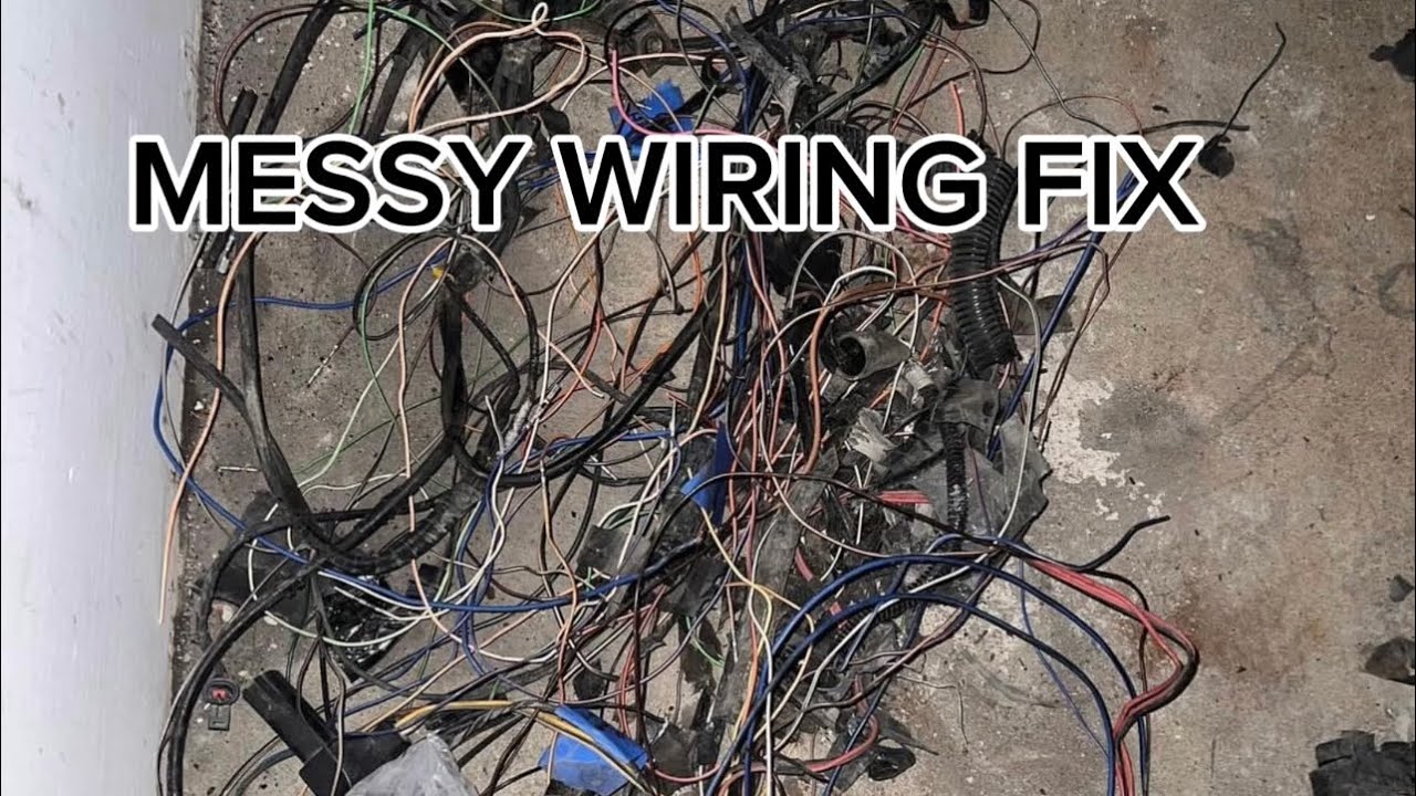 How to clean up messy wires. - YouTube