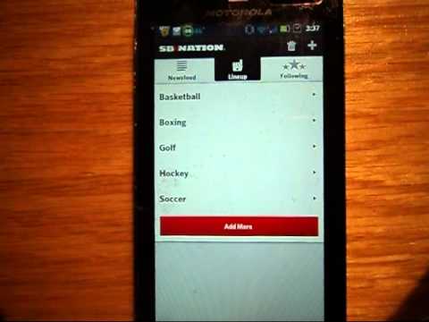 SB Nation App "Androids Top Sports App" - YouTube