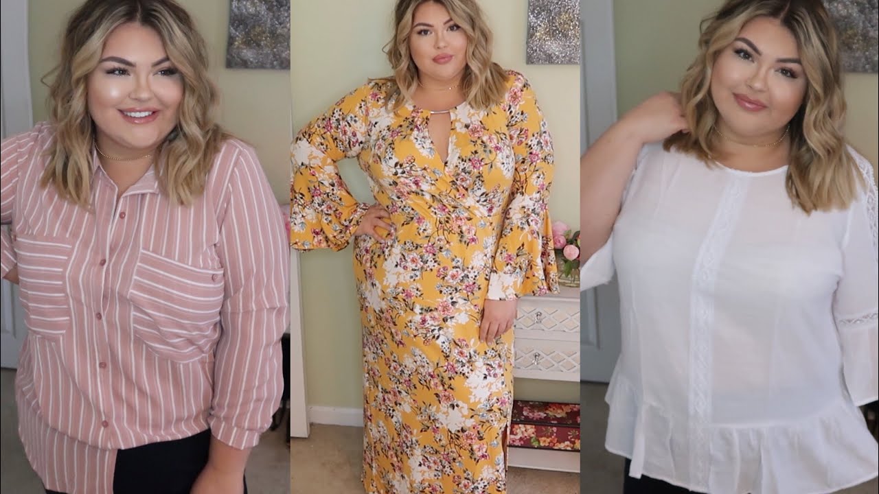 Spring Plus Size Clothing Haul Try On Youtube