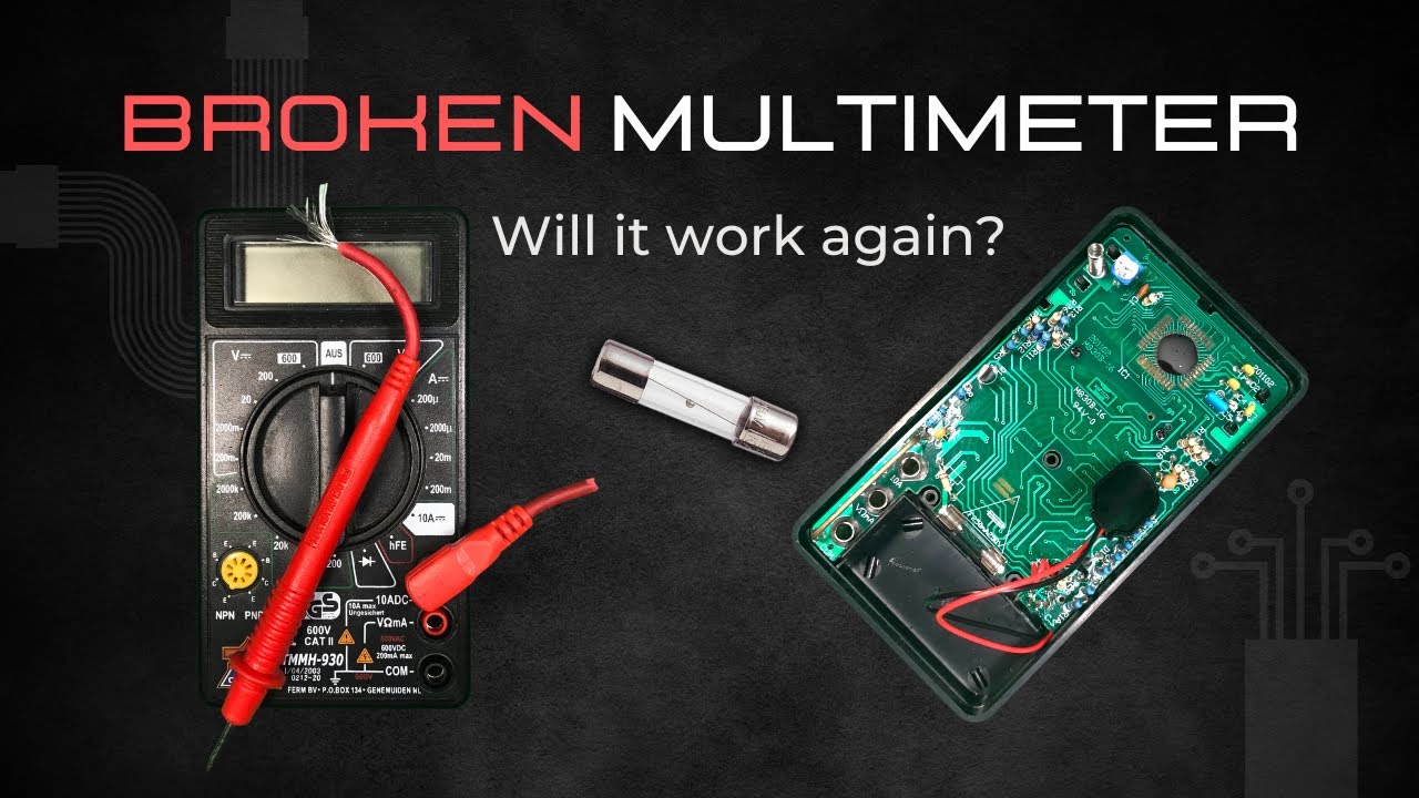 Fixing a broken Multimeter - will it work again? - YouTube