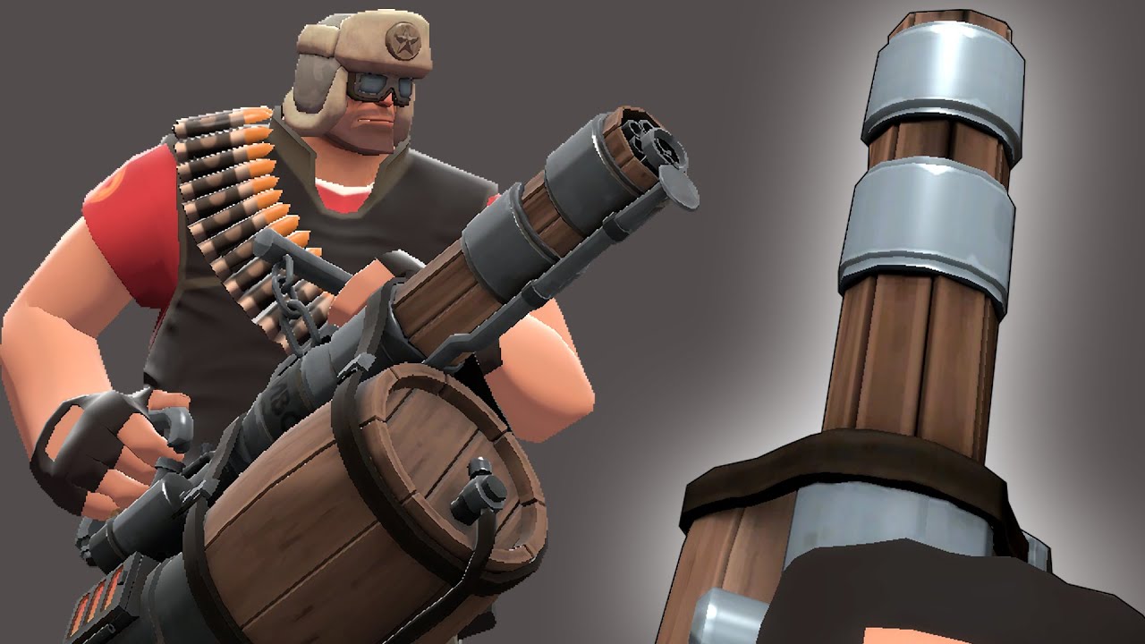 TF2 Heavy Beer Barrel Minigun - YouTube