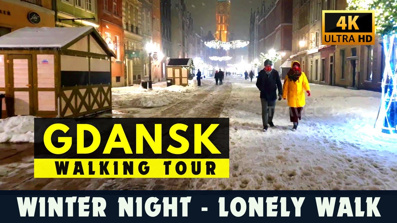 Magical Gdansk Winter Night Walk: Exploring Old Town's Snowy Streets ...